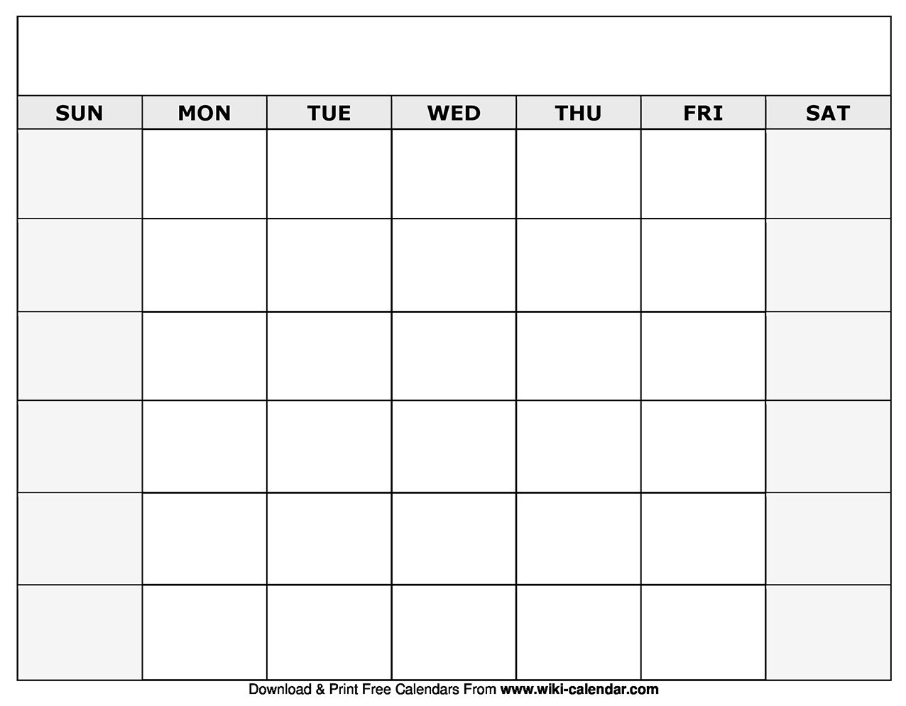 Free Download Monthly Blank Monthly Calendar 2022 FreeBlankCalendar